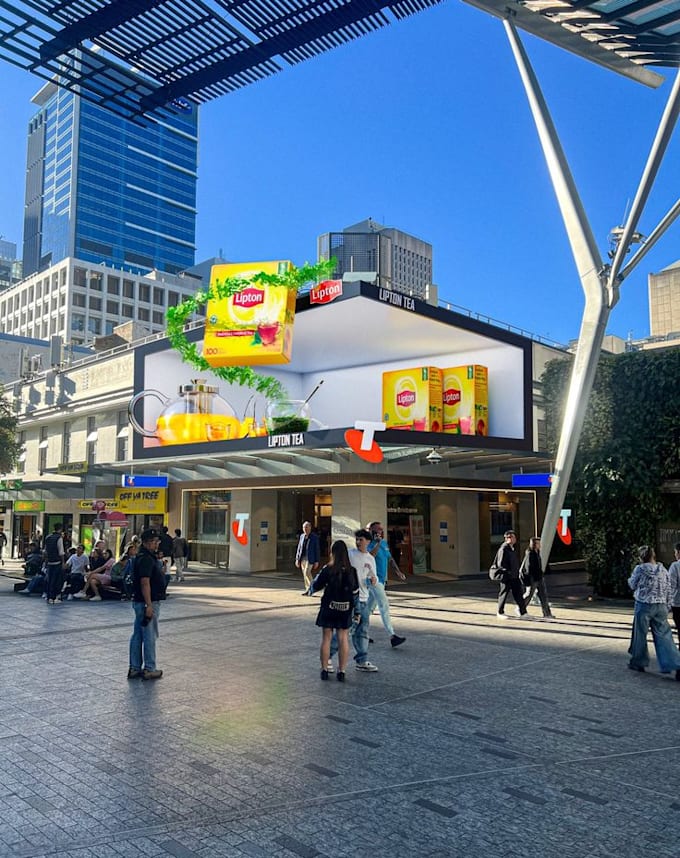 Create 3d led screen anamorphic display, 3d billboard animation 3d cgi ...