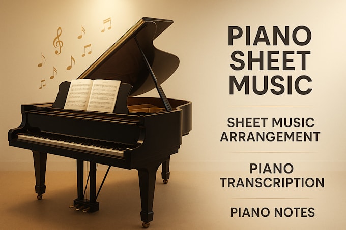 Professionally transcribe your piano sheet music into notation score ...