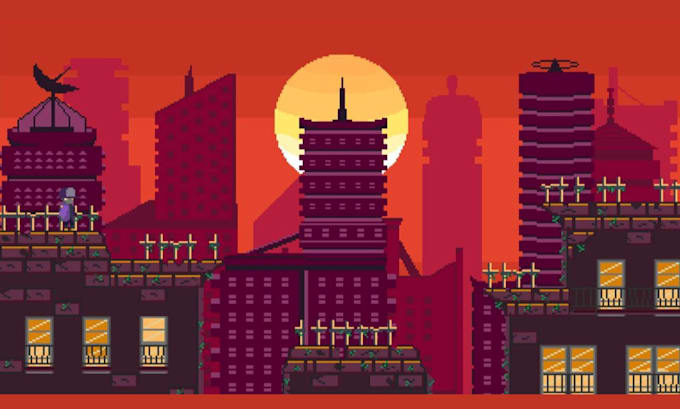 Stunning pixel art backgrounds parallax scenes tilesets for your game ...