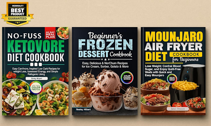 Design awesome cookbook cover and recipe book cover designs by Mustopha ...