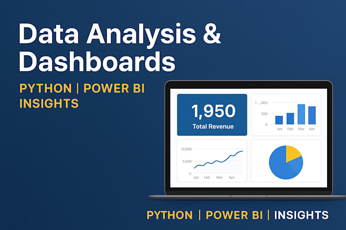Create interactive dashboards and data analysis with python and power bi by Umar_devpro | Fiverr