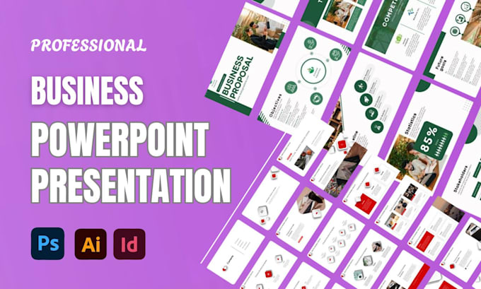 Design business powerpoint presentation, sales pitch deck marketing ...