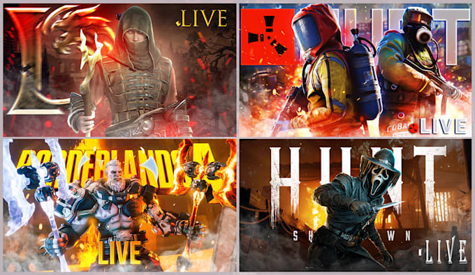 Design gaming youtube thumbnail by Nibu_p | Fiverr