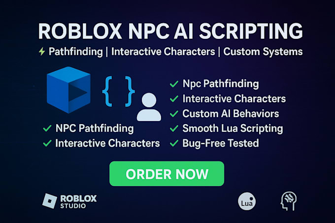 Roblox npc ai scripting interactive character pathfinding custom gameplay system by ...