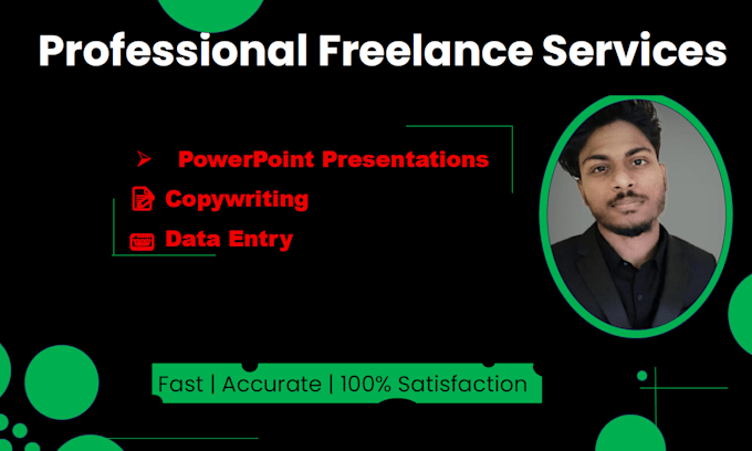 Make attractive ppt copywriting data entry job by Debnath_1all | Fiverr