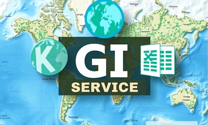 Crear mapa gis y datos usando kml, kmz, shp, formato excel, datos gps