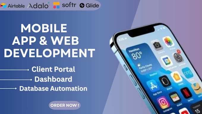 Develop mobile apps, glide, adalo, softr airtable, appsheet by Akins_developer | Fiverr