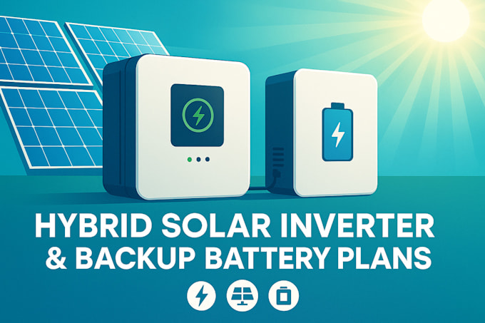 Hybrid solar inverter with backup battery by David_ader | Fiverr
