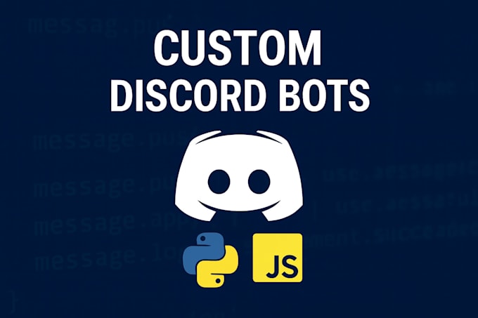 Create a custom python discord bot with complex features by Codedbyliam | Fiverr