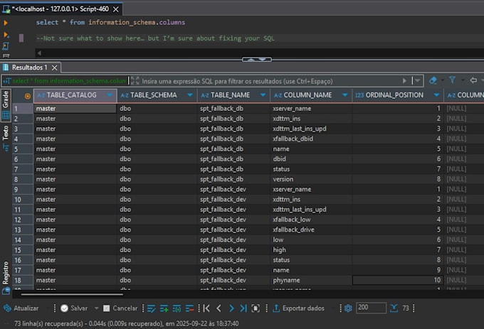 Fix optimize and create sql database queries, mysql, sql server, oracle by Thiagomuther | Fiverr