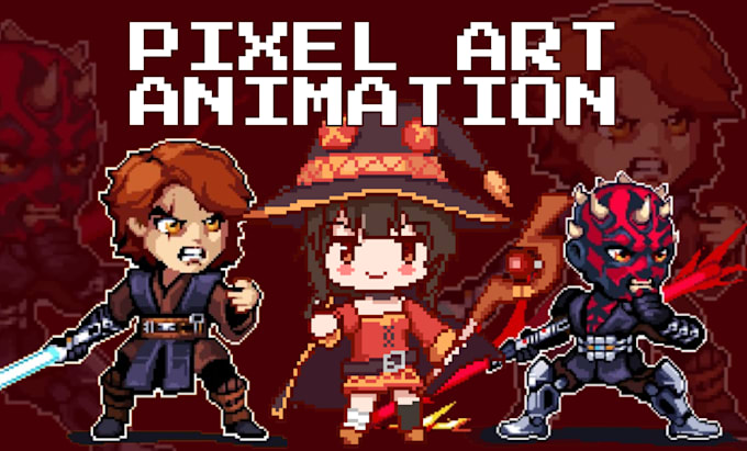 Create 2d pixel art characters sprite sheet animations, tilesets, and ...