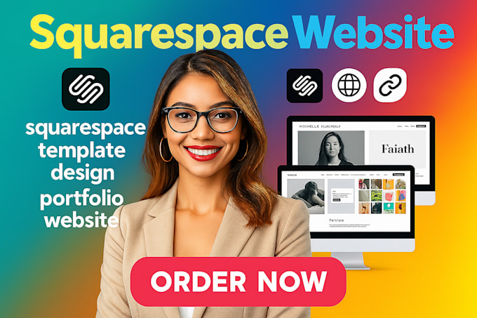 Design bold squarespace portofolio, redesign squarespace website template by Deborahgold40 | Fiverr