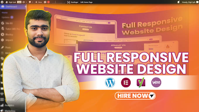 Create a modern responsive full website design by Msarifin420 | Fiverr