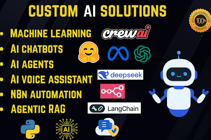 Do ai machine learning nlp ai chatbot n8n ai agent rag finetune llm langchain by Codeninja786 ...
