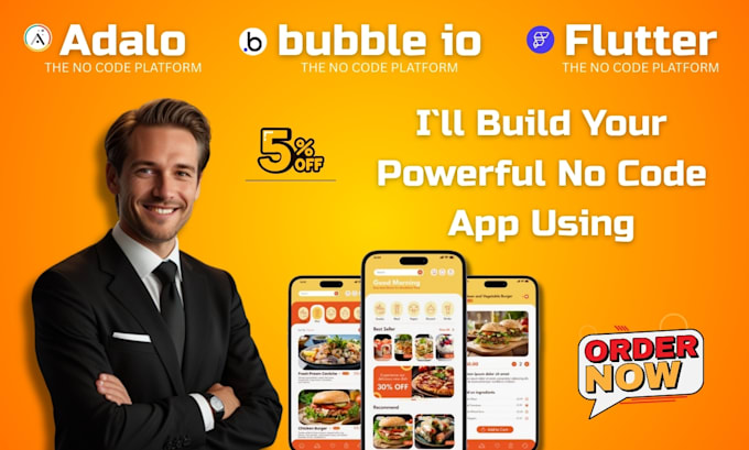 Build custom no code app, using adalo, bubble io, glide, flutterflow and mvp app by Harry_445 ...