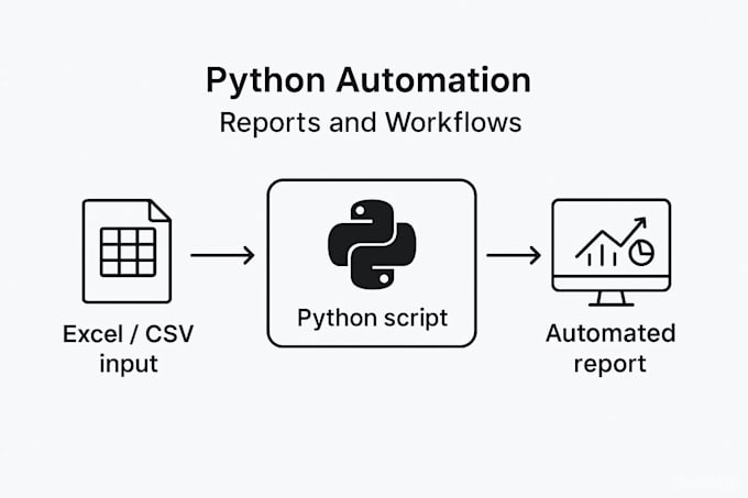 Automate your reports and workflows with python by Jasper_olthof | Fiverr