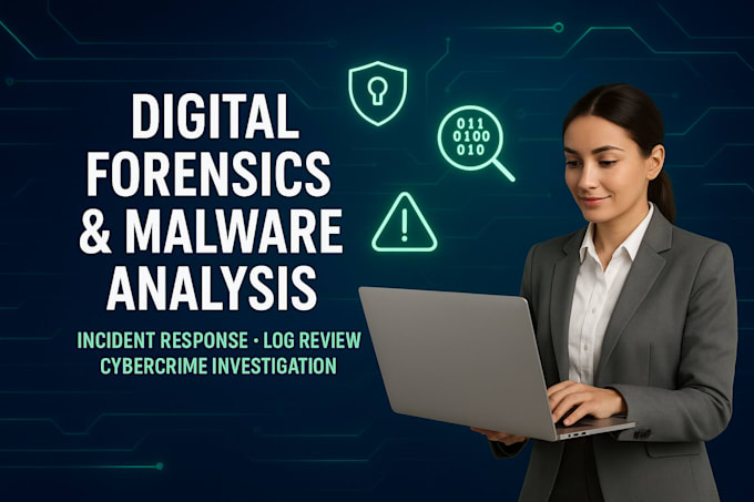 Perform digital forensics, malware and log analysis for incident ...