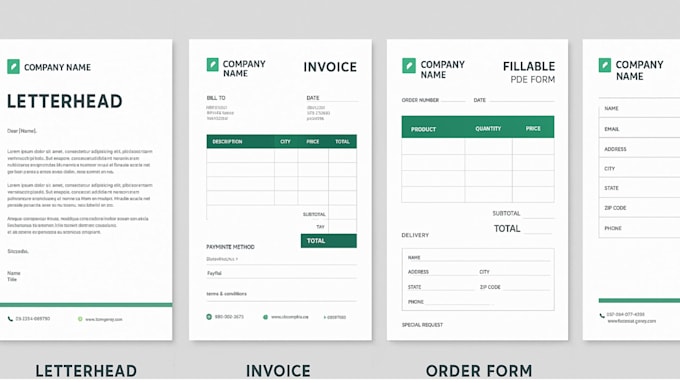 Design professional invoice, minimalist digital planner, and fillable ...