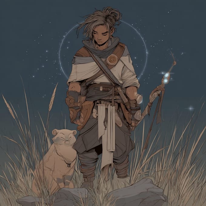 Do fantasy art character illustration in unique style by Sugemam | Fiverr
