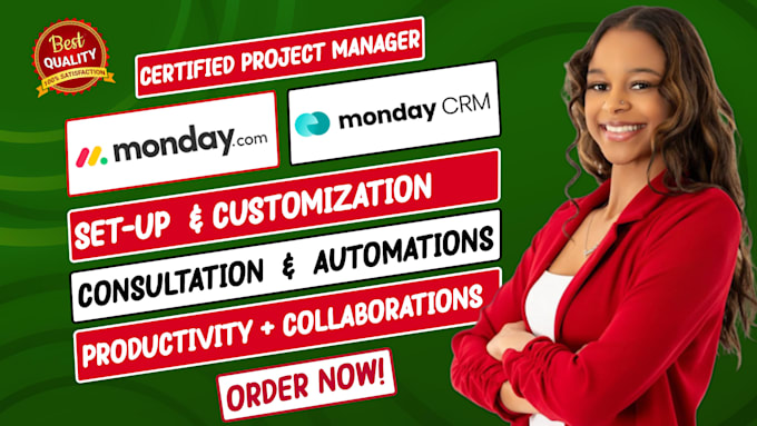 Setup project management in monday com, monday crm, monday sales, slack ...