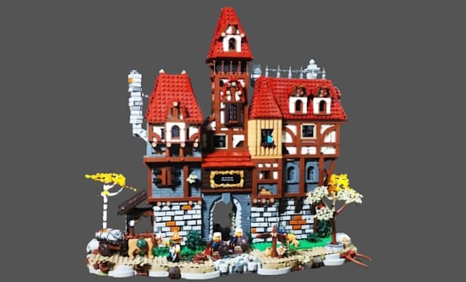 Digital lego design lego building, house, technic 3d lego model xml ...