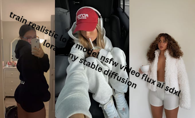 Train realistic lora model nsfw video flux ai sdxl lora pony stable diffusion by Bezenman | Fiverr