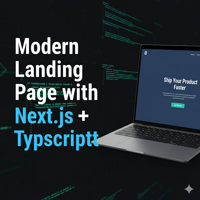 Build a responsive nextjs landing page with typescript by Razykhan | Fiverr