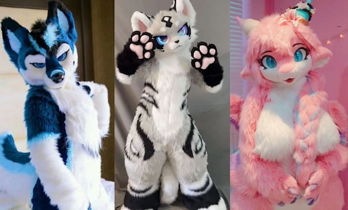 Full fursuit furry avatar forsona design partial fursuit cosplay outfit ...