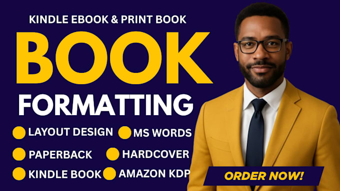 Use ms word, canva format your novel children book poetry cookbook ...