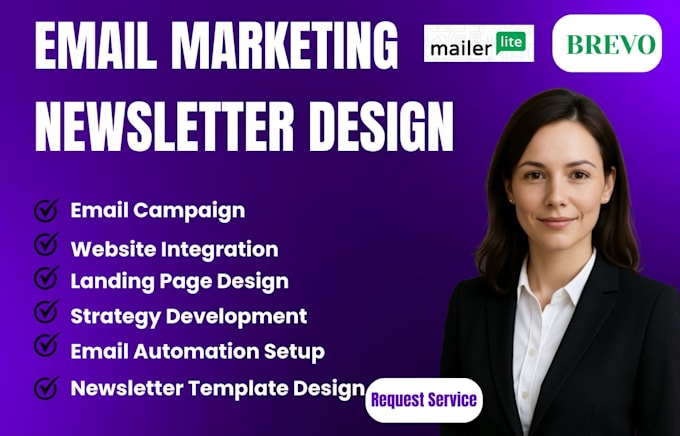 Design brevo newsletters set up email marketing automation email ...