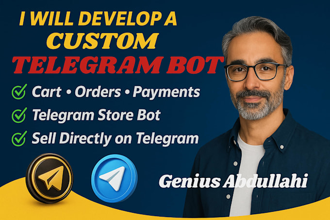 Create telegram e commerce store bot payment gateway integration by Geniusabdullahi | Fiverr