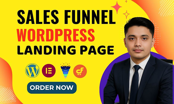 Design wordpress landing page, sales funnel, click funnel or homepage ...