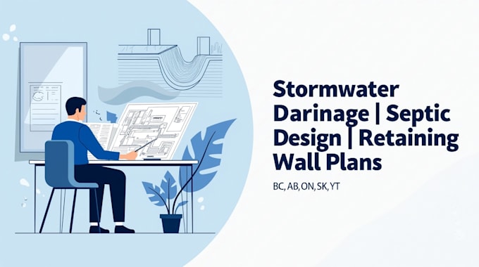 Do bc, ab, on,sk, yt stormwater drainage plan septic design,retaining wall by Stephen_solomo5 ...