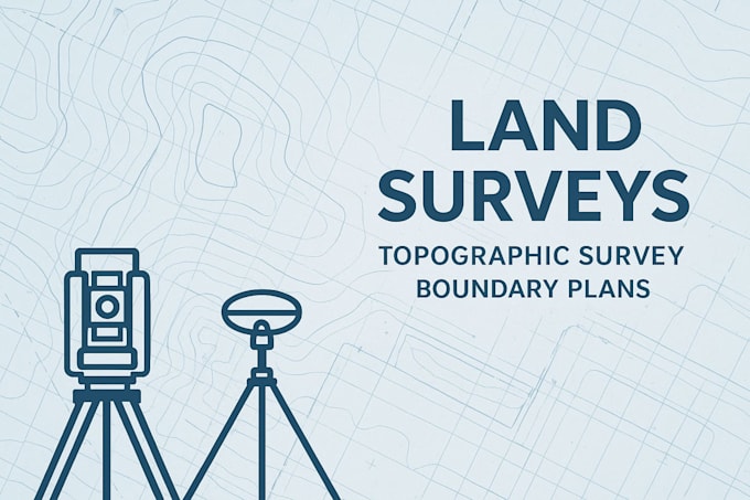 Provide accurate land surveys, topographic land survey, and boundary ...