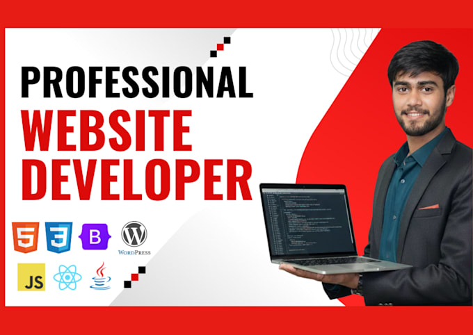 Create a modern and responsive website with wp, react, html, css ...