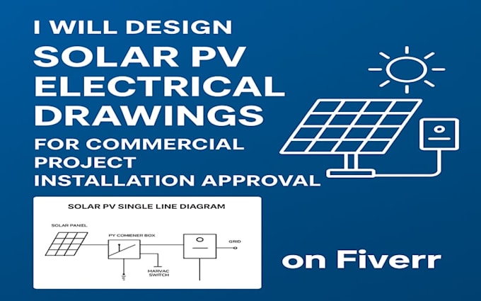 Design solar pv electrical drawings for commercial project installation ...
