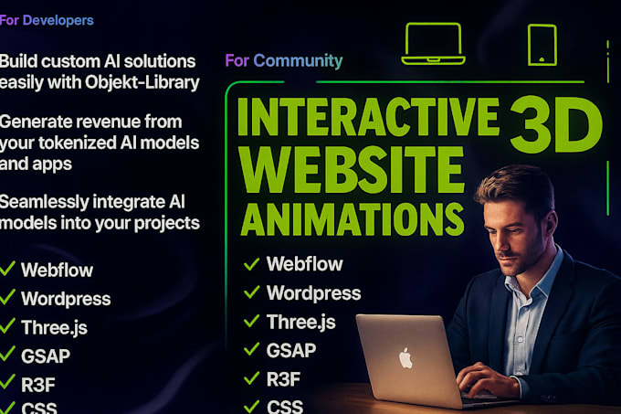 Develop 3d configurator interactive 3d animated website three js webgl r3f gsap by Austine_jsweb ...