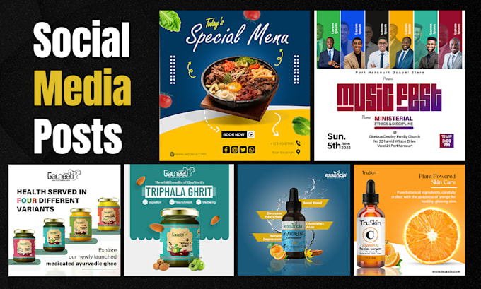 Design creative and professional social media posts by Faizan_designez ...