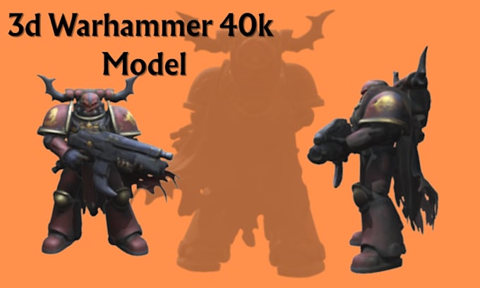 Sculpt 3d warhammer character model, 3d miniature, 40k warhammer by ...