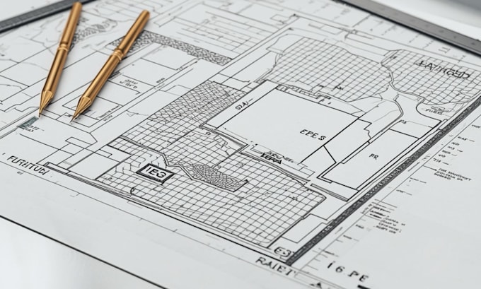 Draw land subdivision plan for land surveyors and raster contours maps ...