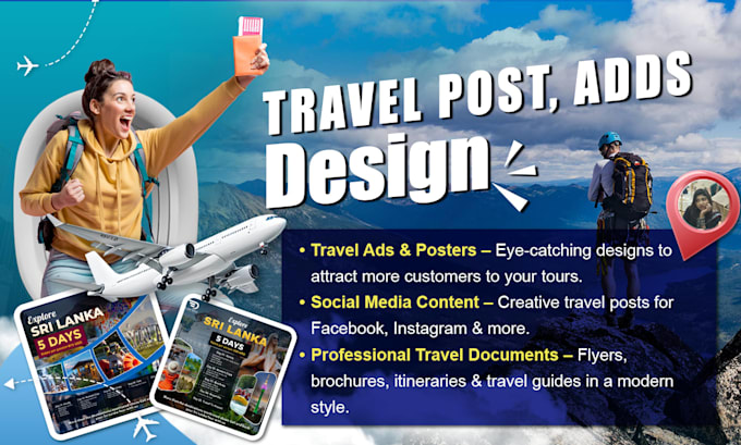 Design eye catching travel posts and social media graphics by Hello ...