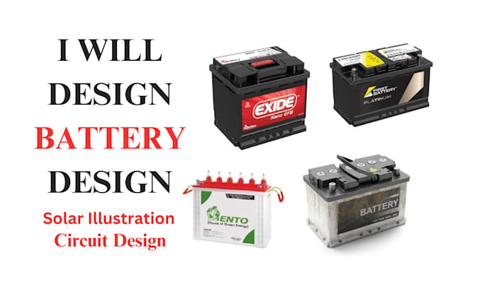Battery design solar illustration circuit design by Temidayo_ade001 ...