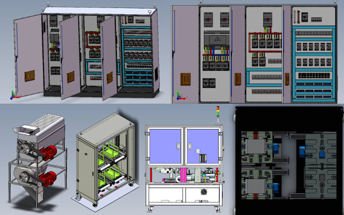 3d cad assembly sheet metal design machine part model in solidworks for ...
