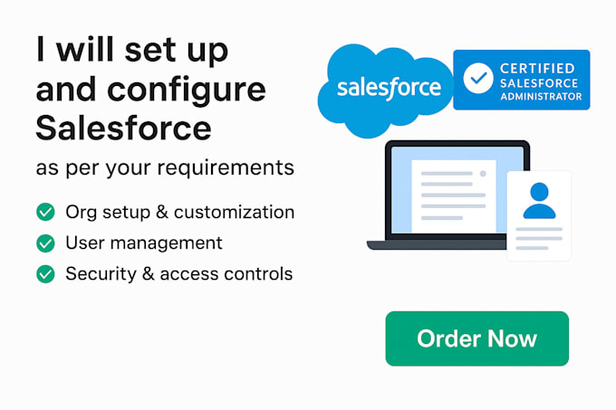 Set up and configure salesforce for your business by Ali_azam70 | Fiverr
