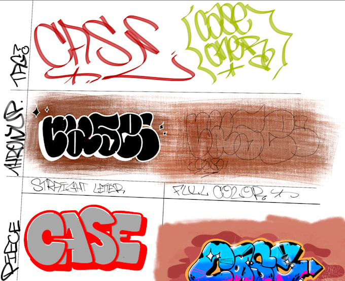 Design professional graffiti and lettering by Pedro_gonzales | Fiverr