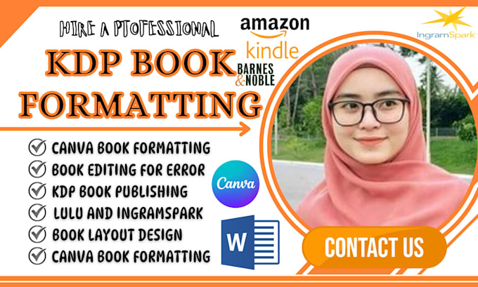 Do canva ebook ms word kdp book editing publishing formatting and ...