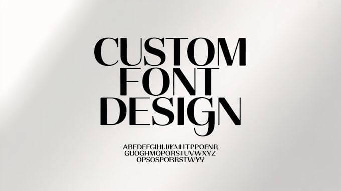 Professional custom fonts, stylish typography and font design by ...