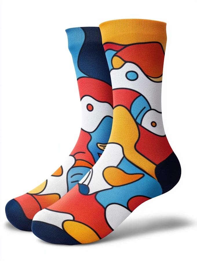Design custom and unique socks design by Tonyasamuelv | Fiverr