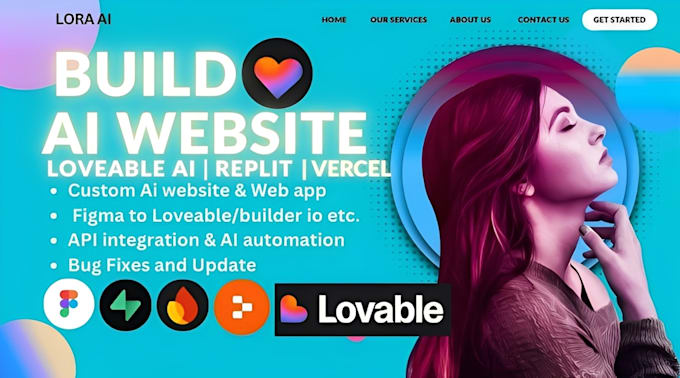 Arreglar sitio web lovable ai, replit, app web react js, lovable cloud ...