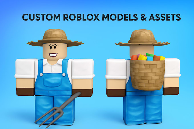 Create roblox models clothes hats armor animal game assets and ugc ...